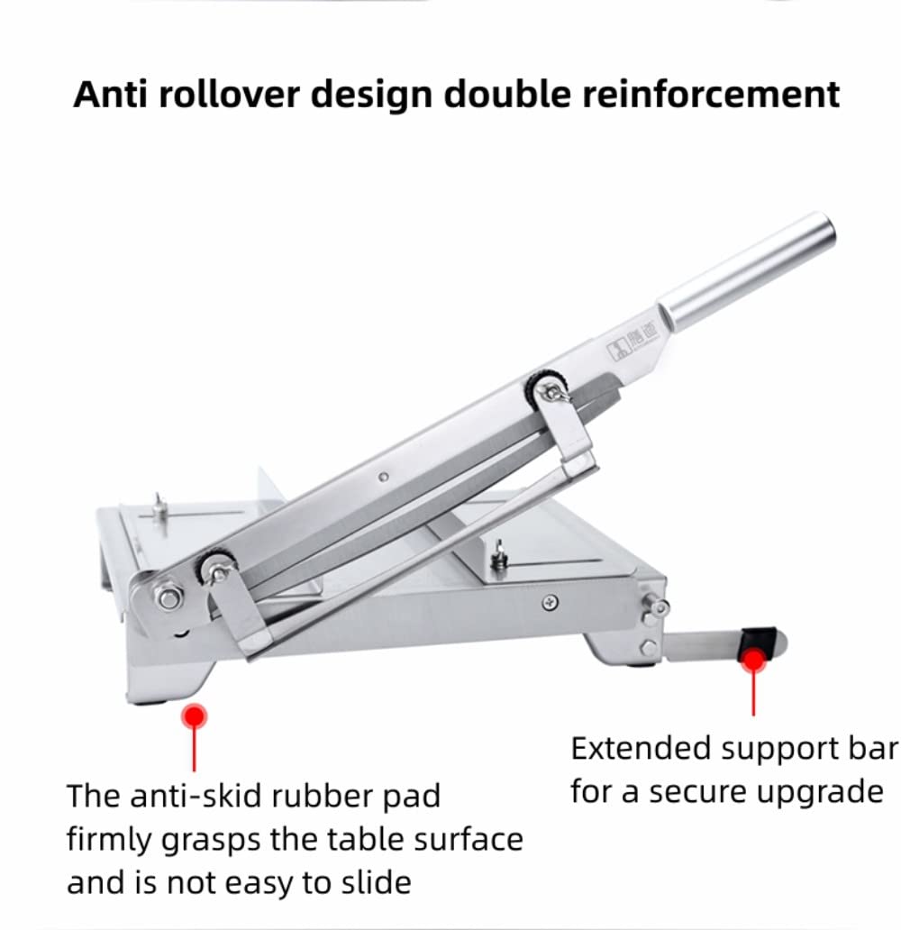Manual Bone Meat Slicer Chopper Ribs Cutter Double Blade 13.5In Stainless Steel for Fish Chicken Beef Mutton Household Vegetable Food Slicer Slicing Machine