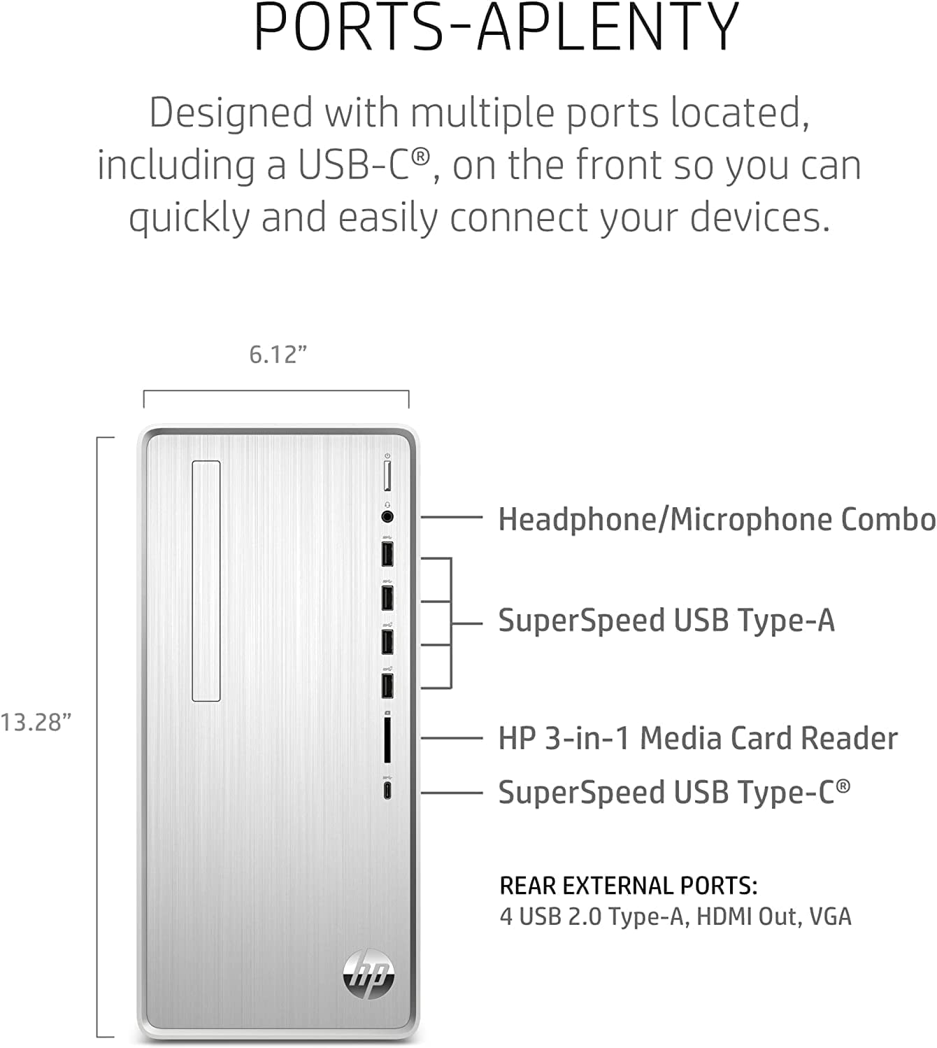 HP 2023 Newest Pavilion Desktop PC, AMD Ryzen 7 5700G, RTX 4090, 16GB RAM, 1TB HDD, 512GB SSD, Wi-Fi, Bluetooth, 9 USB Ports, Windows 11, Pre-Built PC Tower Bundle with JAWFOAL