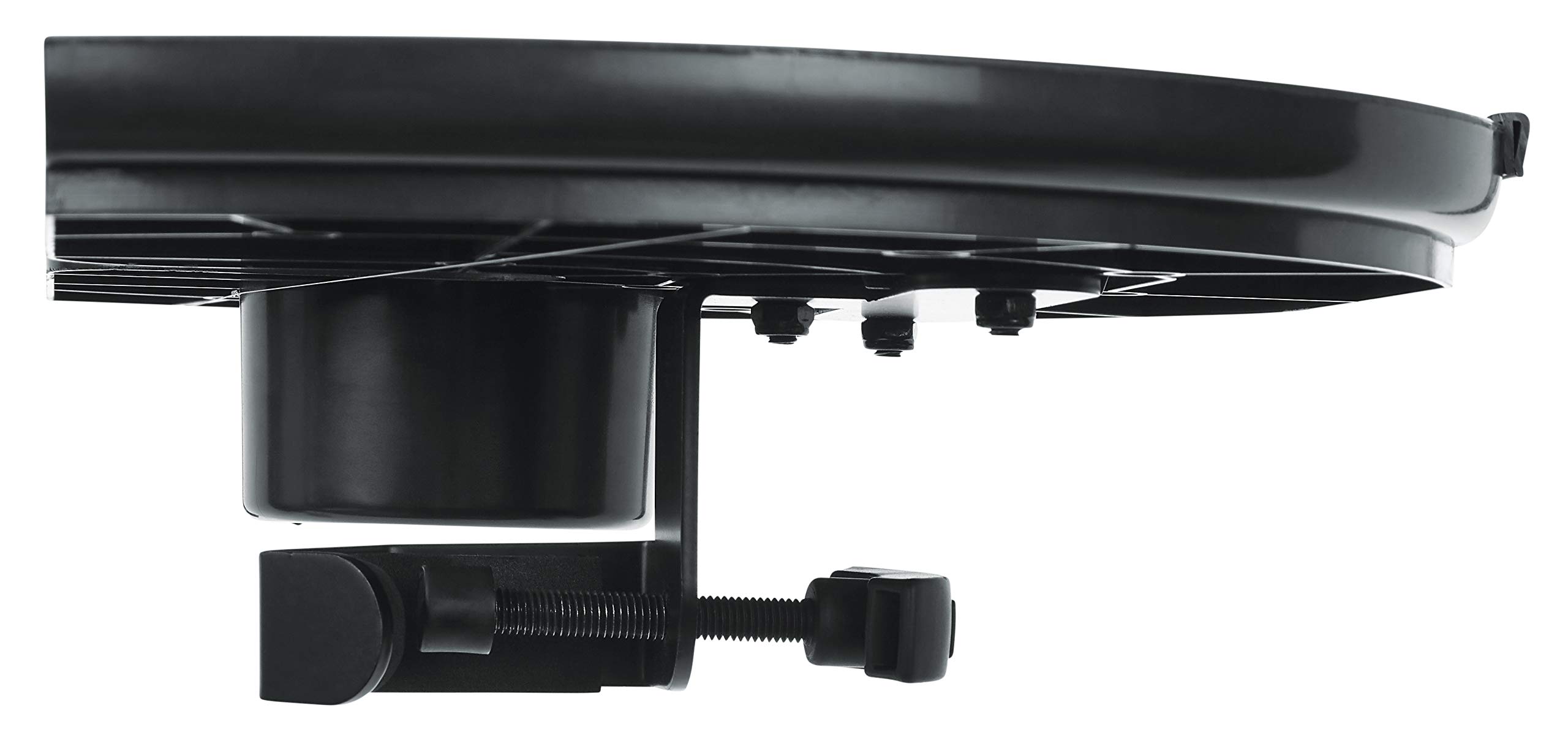 Gator FrameworksCases Clamp-On Microphone Stand Accessory Drink Holder and Guitar Pick Tab 14" x 9", Extra Large Tray (GFW-MICACCTRAYXL)