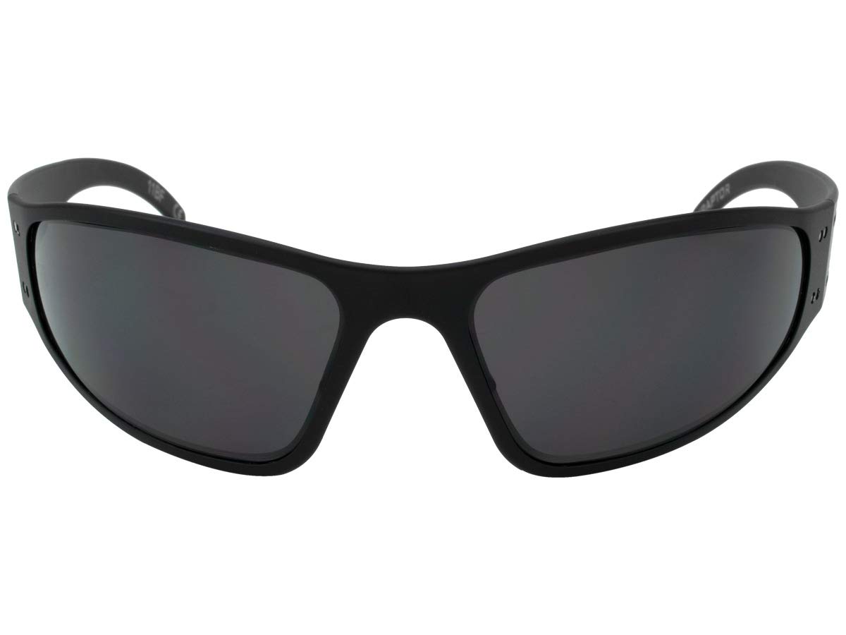 Gatorz Eyewear, Wraptor Patriot Model, Aluminum Frame Sunglasses - Made in the USA (Smoked Polarized Lens)
