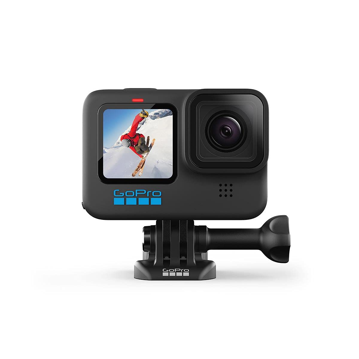 GoPro HERO10 Black, Waterproof Action Camera, 5.3K60/4K Video, 1080p Live Streaming Bundle with Froggi Extreme Sport 40-PC Accessory Kit, 64GB microSD Card