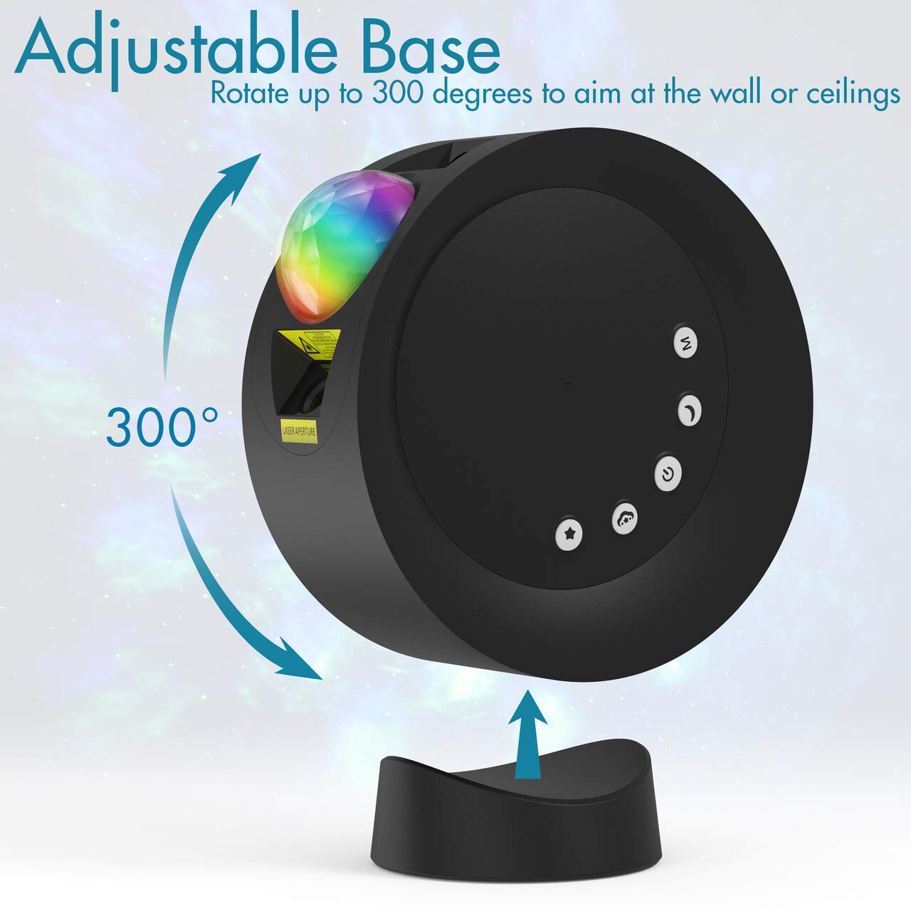 Galaxy Light Projector for Kids, Nebula Star Projector with Remote Control Star Night Light for Bedroom Party Home Decor Planetarium Ambiance Gift for Children and Adults (Black)