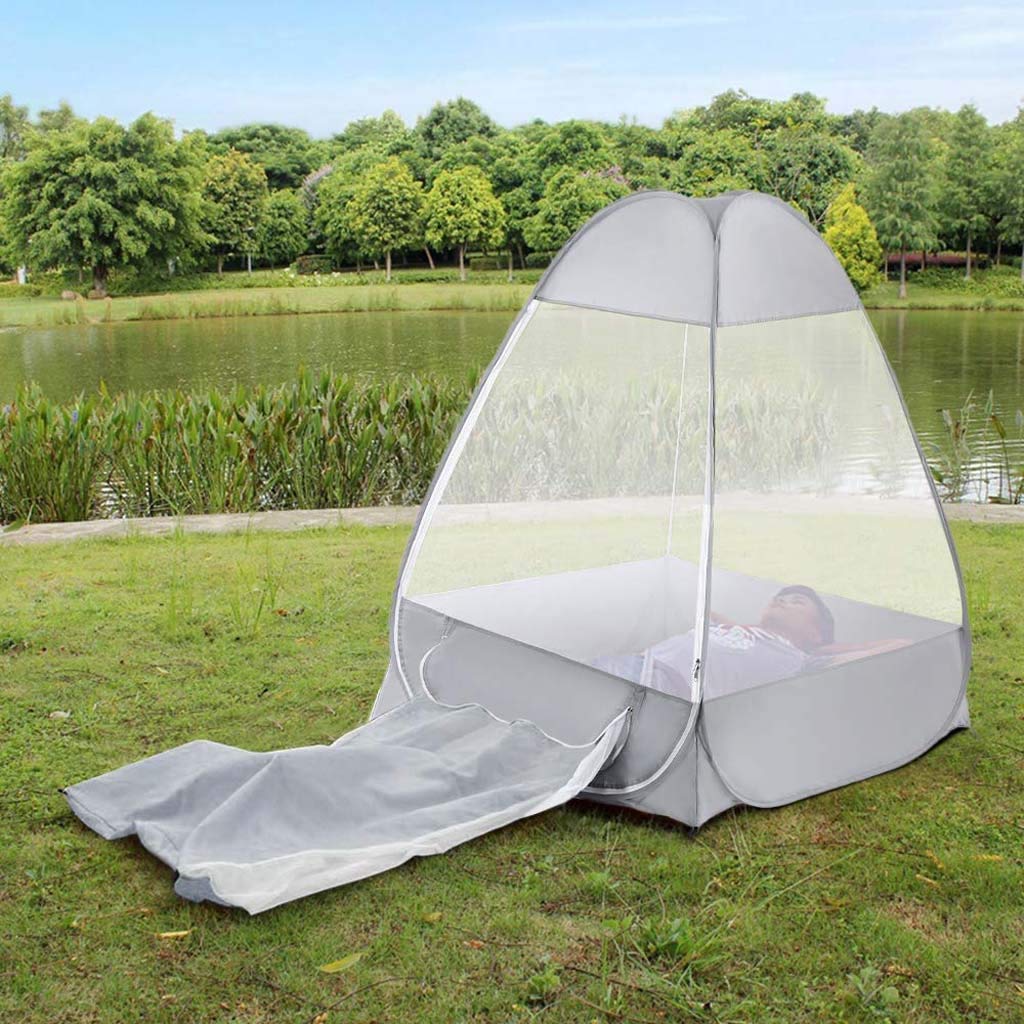 Gbyao Tent Outdoor Mosquito Net Meditation Camping Tent Single Sitting Separate Outdoor Protective Hut Quick Folding Camping Tent Yoga Supply