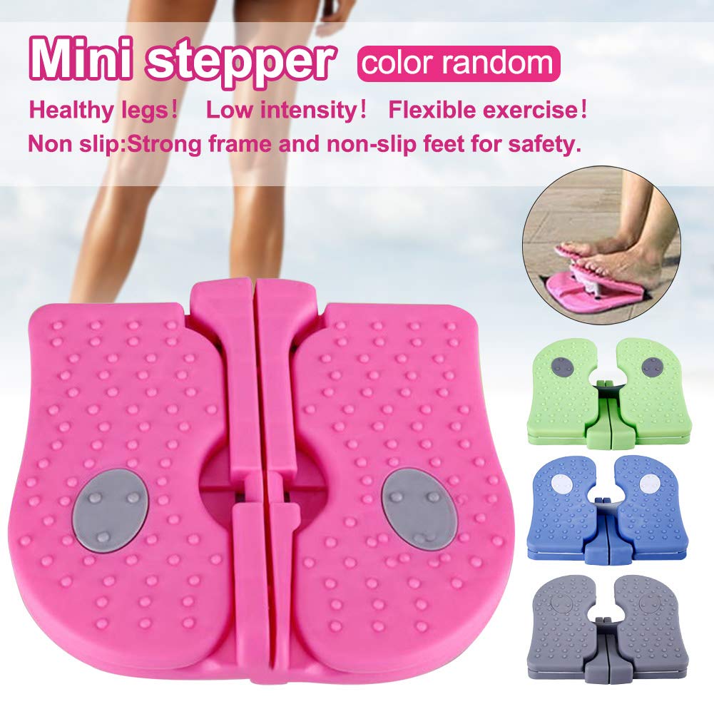 Foot Stepper Machine, Mini Stepper Trainer, Stair Stepper, Fitness Stovepipe Machine, Mini Mute Exercise Machine, Under Desk Steppers for Exercise at Home and Office(Random Color)