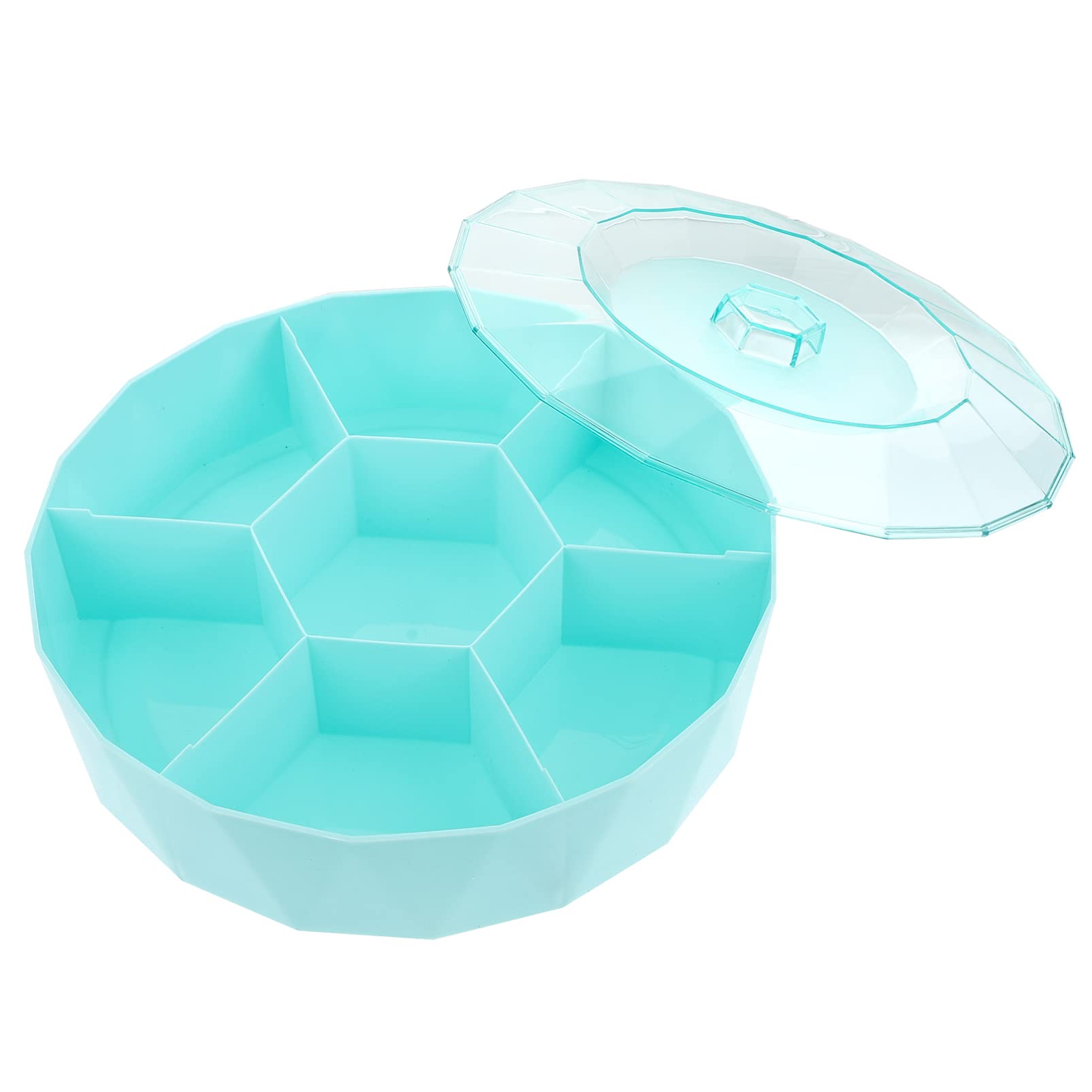 Hemoton Snack Trays Snack Serving Tray Dried Fruit Box Divided Candy Box Veggie Tray Serving Dish Snack Storage Container Bowl with Lid Party Platter Jewelry Plate for Nuts Snacks Vegetable Tray