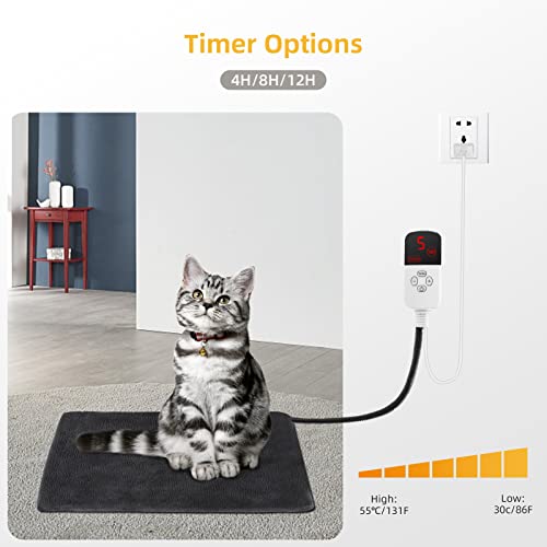 SoftGym Pet Heating Pad Dog Heating Pad Dog Cat Warming Pad Electric Heated Pad for Dogs and Cats Heating Pad Dogs Heated Mat for Dogs Indoor Warming Mat with Auto Power(S)