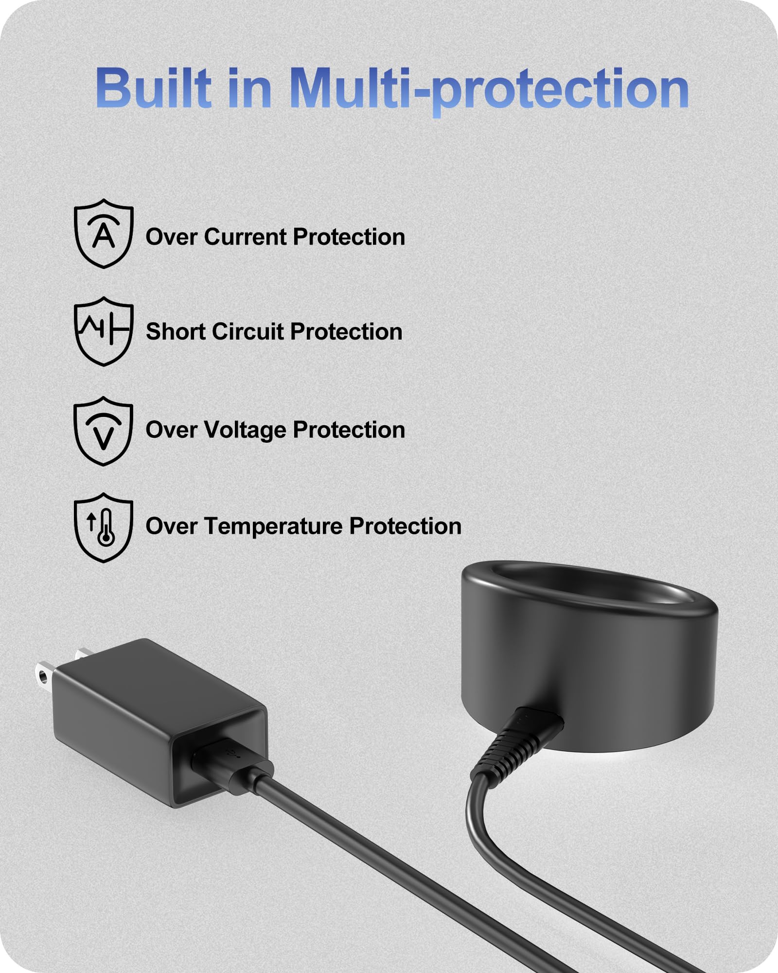 WUKUR Charging Dock for MANSCAPED Charger Dock Compatible with MANSCAPED Lawn Mower 3.0 & 2.0 Electric Groin Hair Trimmer and The Weed Whacker Nose and Ear Hair Trimmer