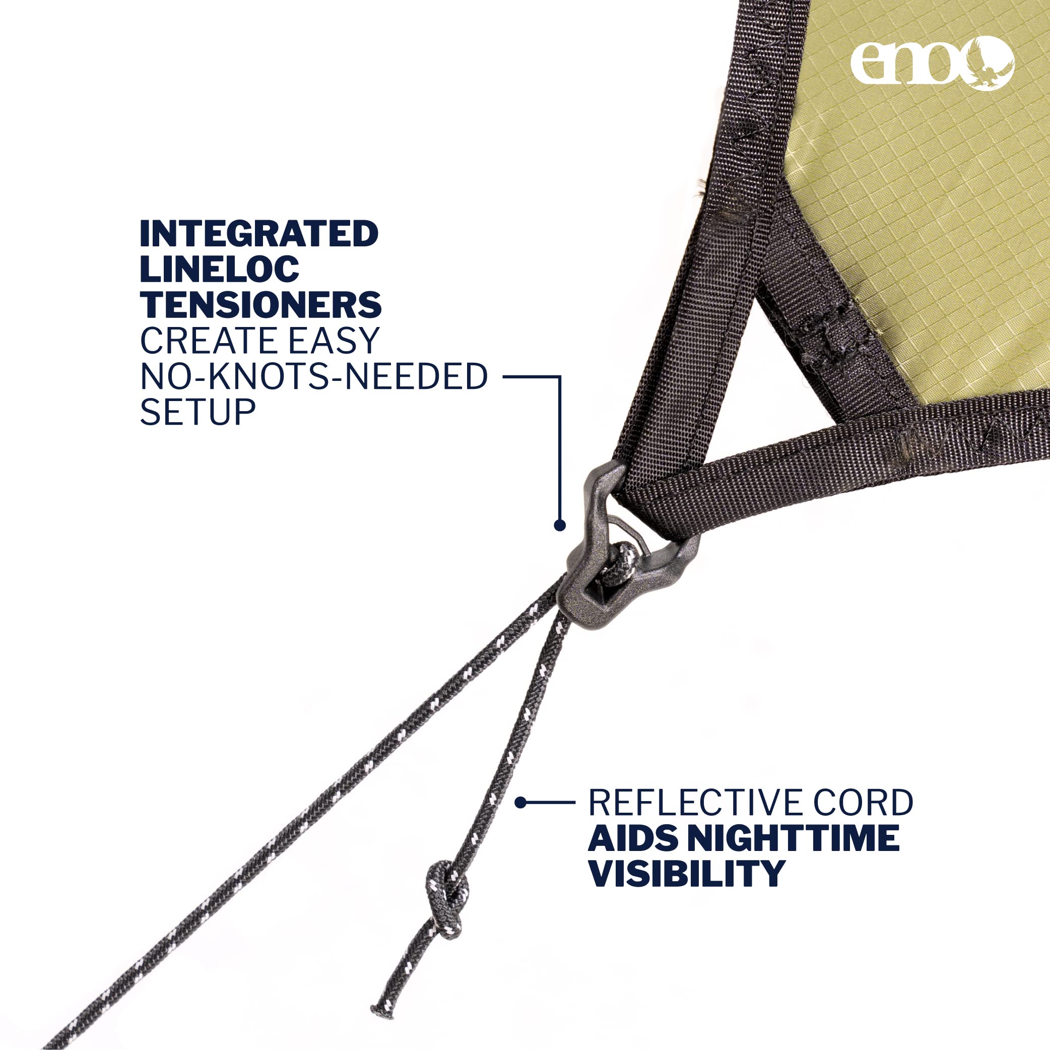 ENO ProFly XL SIL Rain Tarp - Large Ultralight Waterproof Tarp - for Camping, Hiking, Backpacking, Travel, a Festival, or The Beach - Lichen