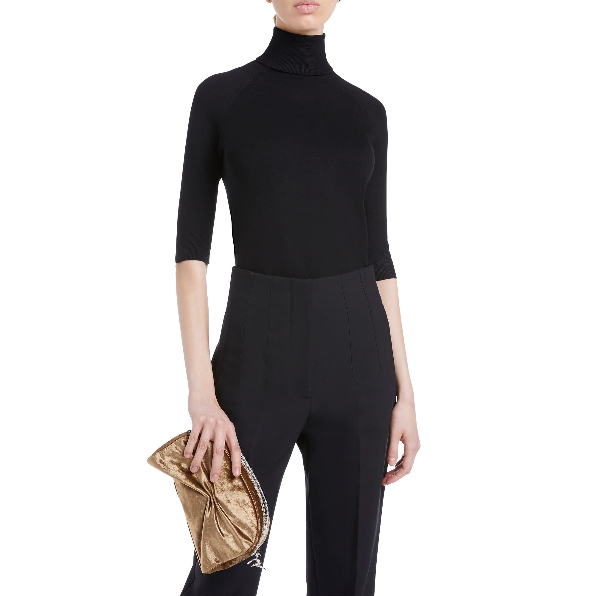 Giuseppe Zanotti, Agacia Clutch, One Size, Black