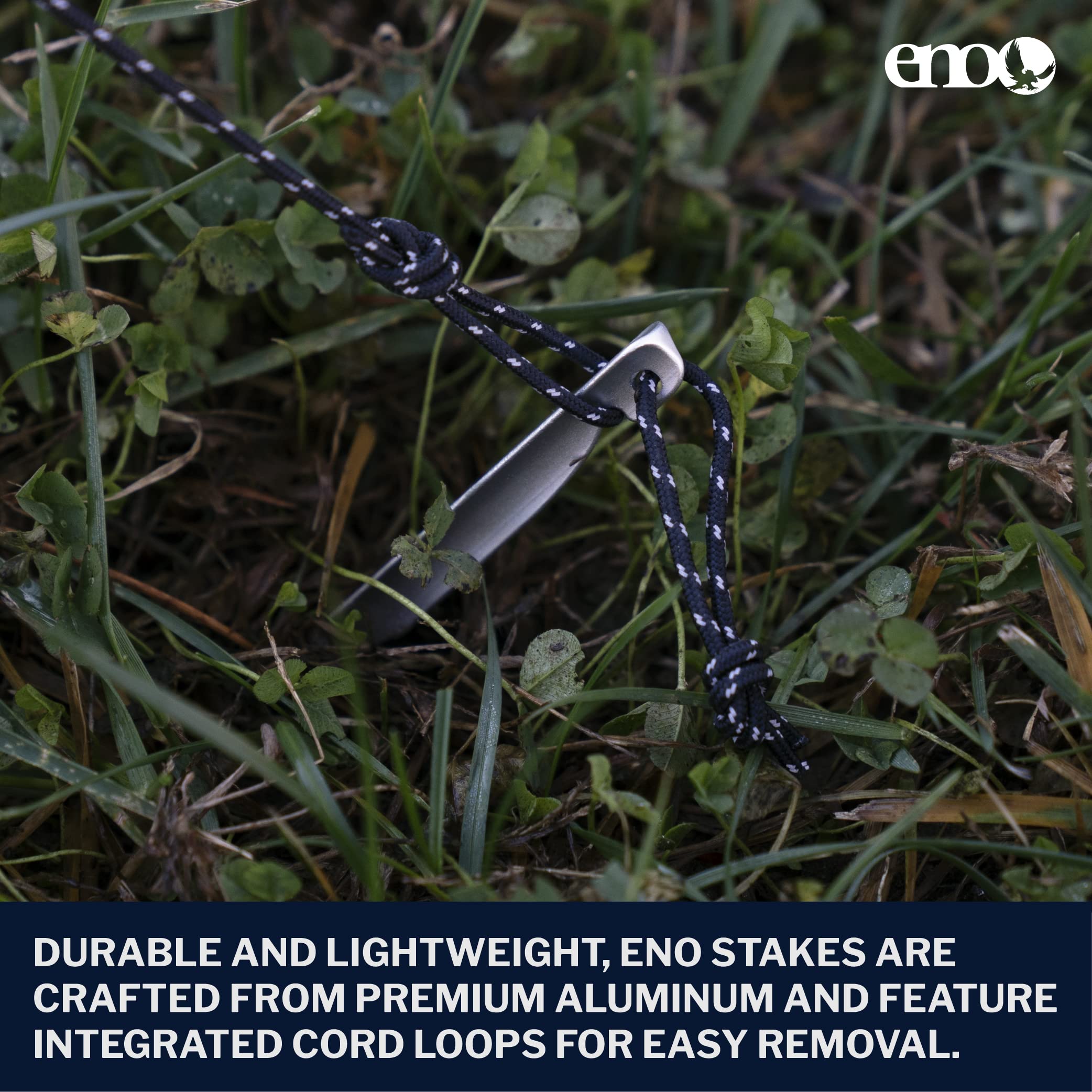 ENO, Tarp Stake - Outdoor Accessory for Camping, Hiking, Beach, Festivals, or Backyard