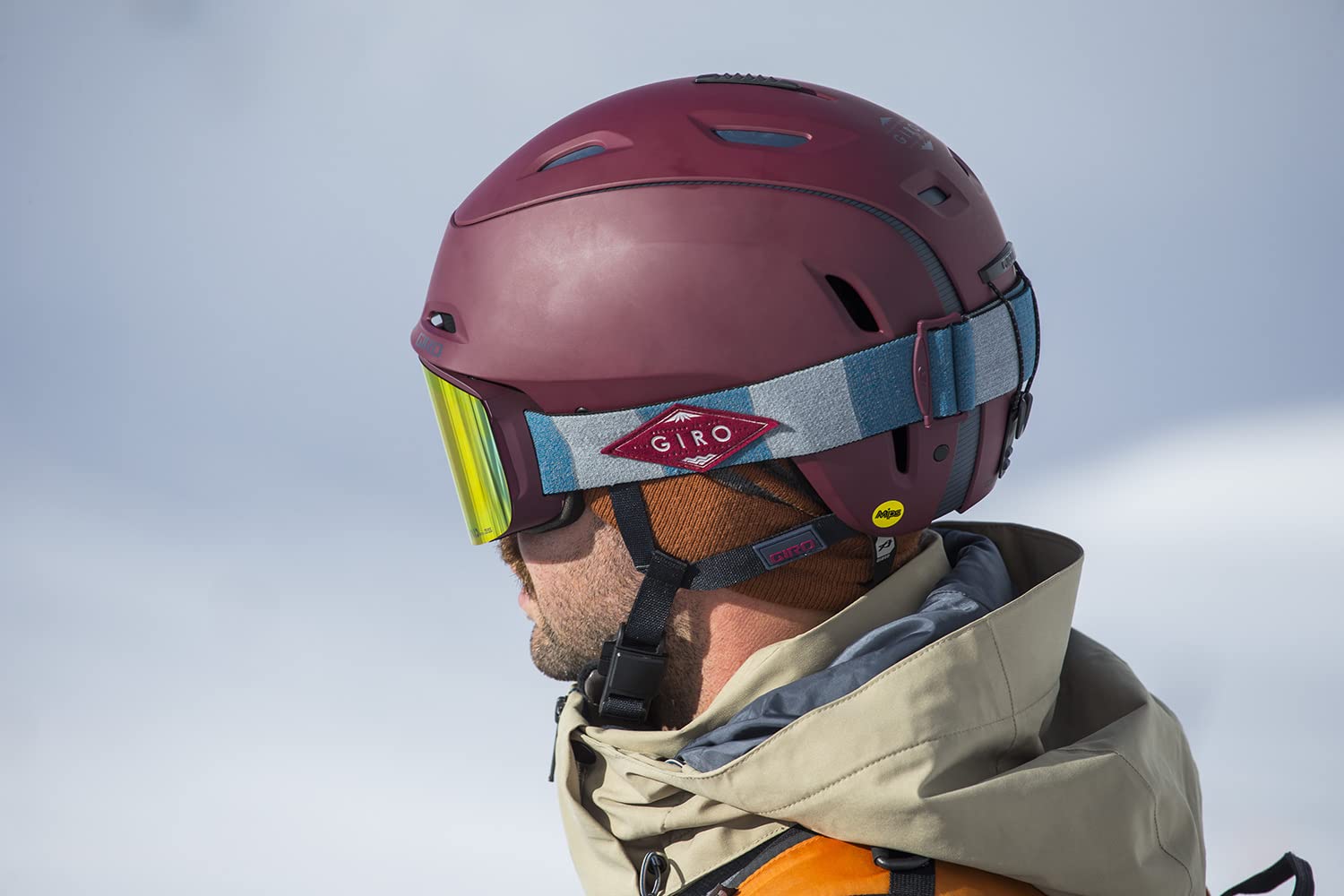 Giro Range MIPS Ski Helmet - Snowboard Helmet for Men & Women - Matte Graphite/Red - M (55.5-59cm)