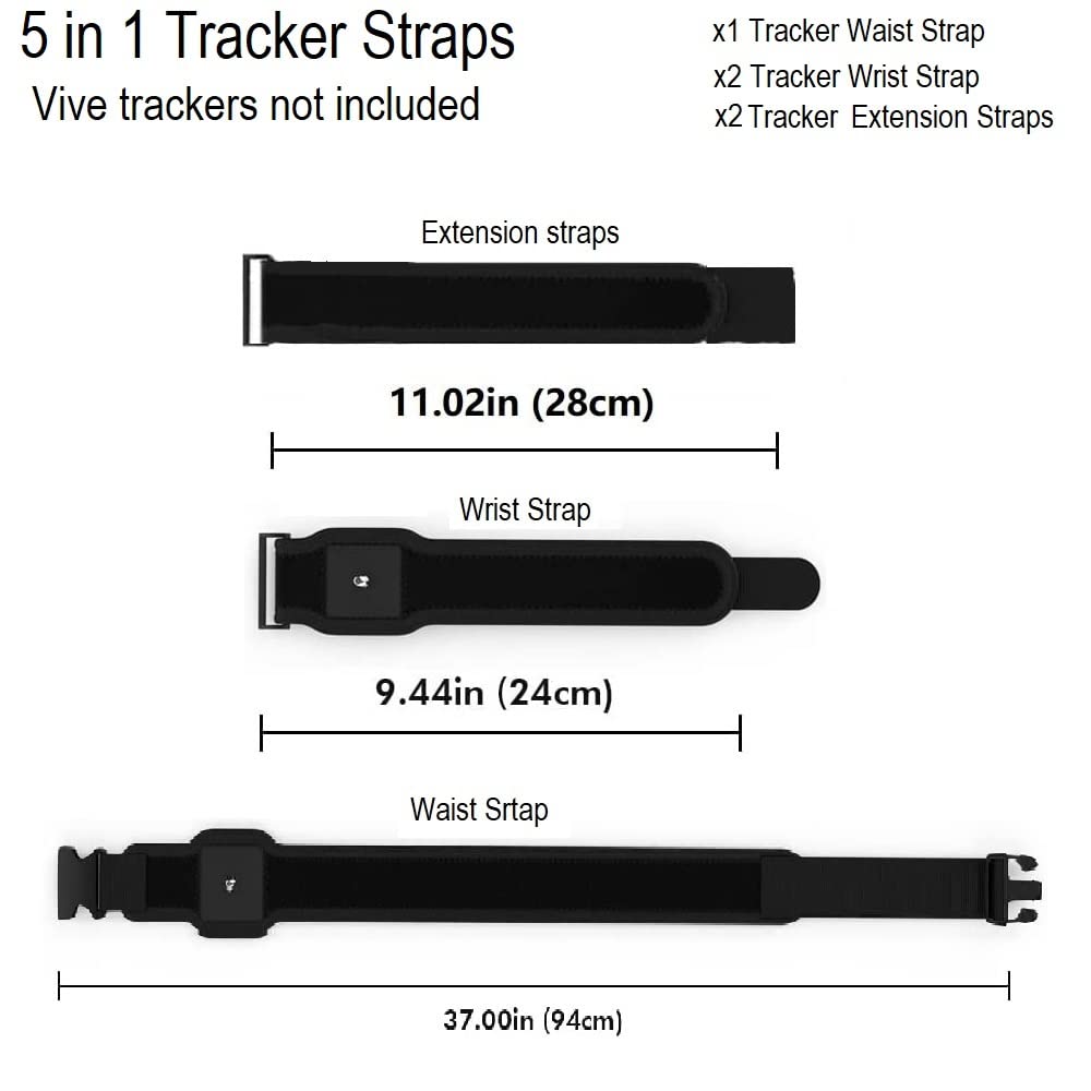 HTC Vive Tracker Full Body Tracking Straps and Tundra Tracker Full Body Tracking Straps Full Body Tracking Extension vr Full Body Tracking( 1 Belt and 2 Wrist Straps and 2 Extension Straps )