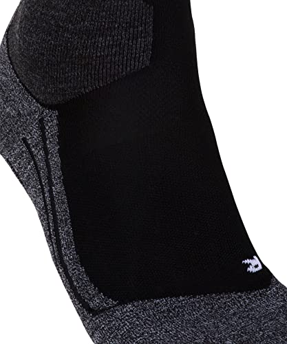 FALKE Women's SK5 Expert Ski Socks, Knee High, Ultra Light Cushion, Winter Athletic Sock, Breathable Quick Dry, Silk, Black (Black-Mix 3010), 9.5-10.5, 1 Pair
