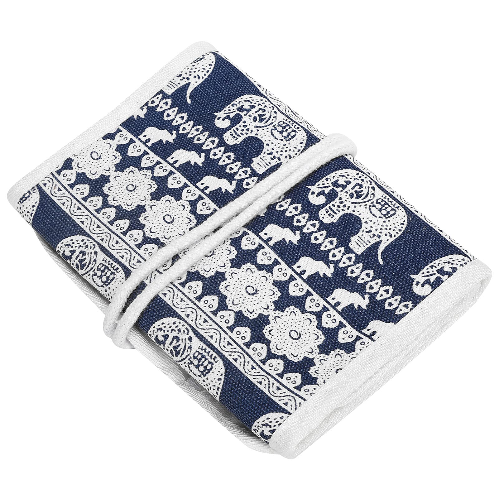Tnfeeon Knitting Needles Case Oxford Cloth Empty Crochet Hooks Storage Bag Knitting Needle Storage Zipper Bag Household Outdoor Organizer(Elephant)