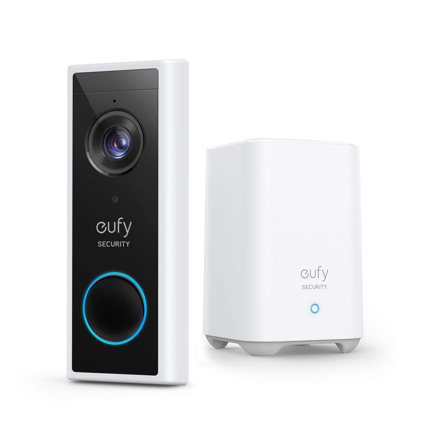 eufy Security Video Doorbell S220 White (Battery-Powered) Kit, Security Camera, 2K Resolution, 180-Day Battery Life, No Monthly Fees, HomeBase with High-Power Wi-Fi and Built-in Storage