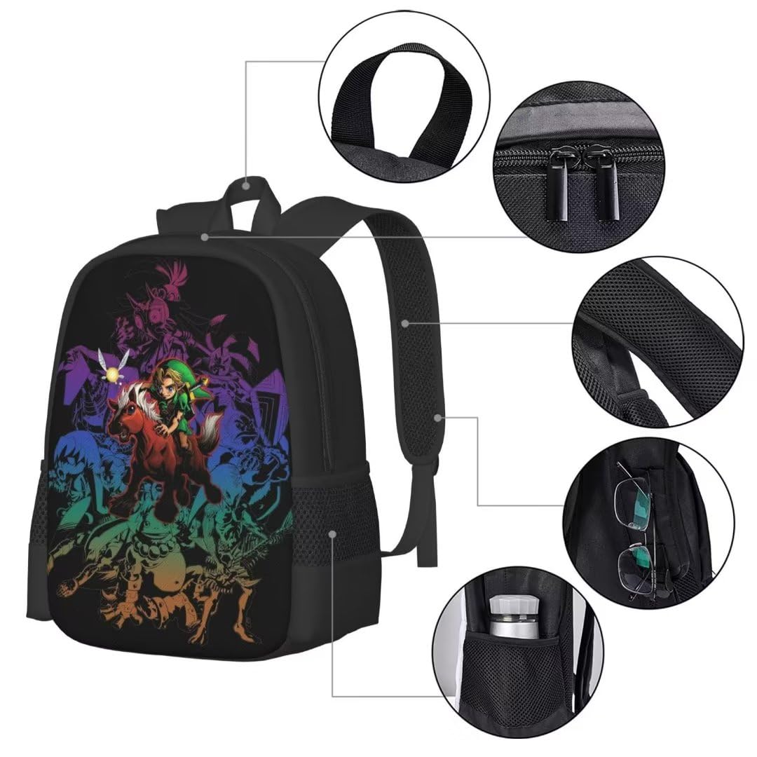 Game Theme Backpack Skyward Sword Backpack Casual Travel Backpack Fashion Laptop Backpack Adventure Game Backpack Casual Daypack Unisex Adventure Game Fan Gift