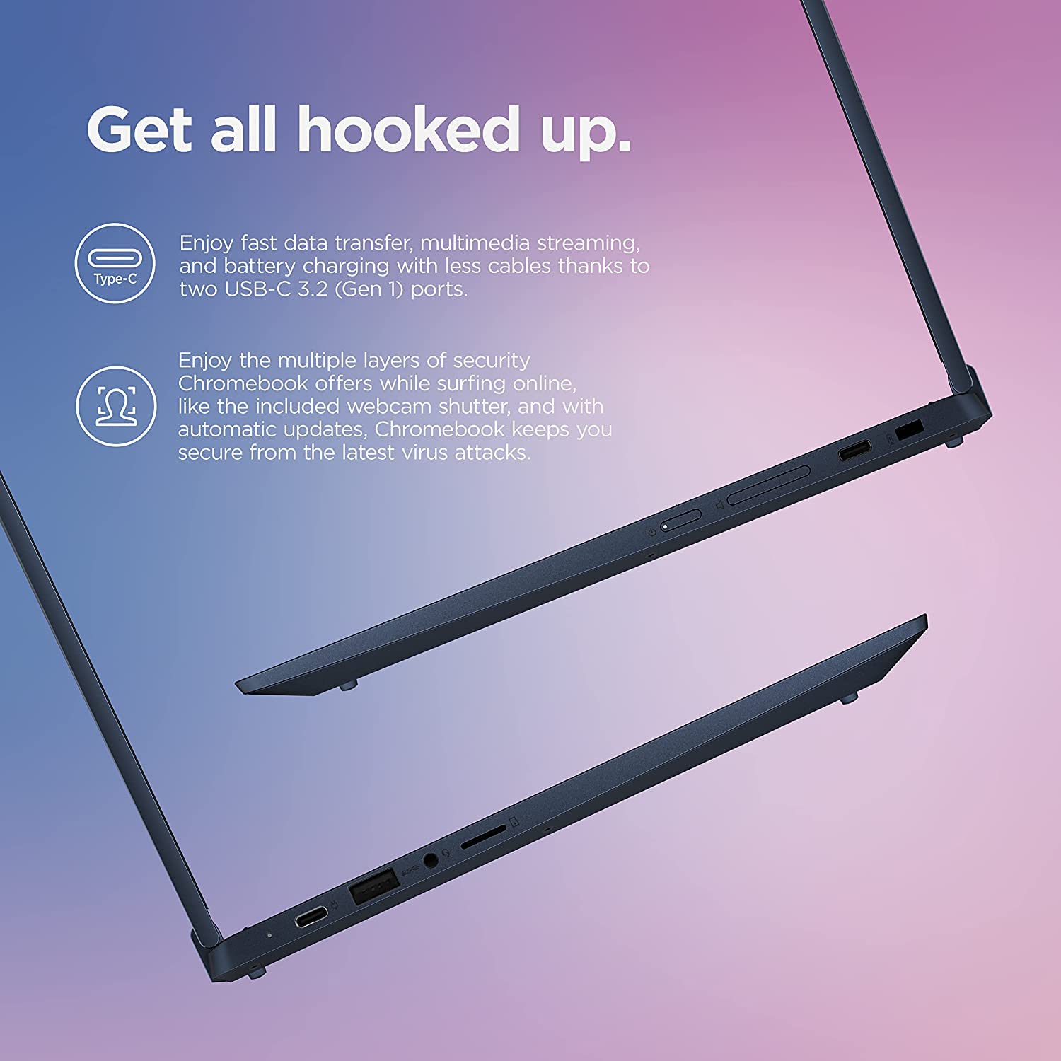 Lenovo 2022 IdeaPad Flex 5 2-in-1 Chromebook Laptop Computer, Intel Core i3-1115G4, 13.3" FHD Touch Display, 8GB Memory, 256GB Storage, Stylus Pen, Chrome OS, Abyss Blue