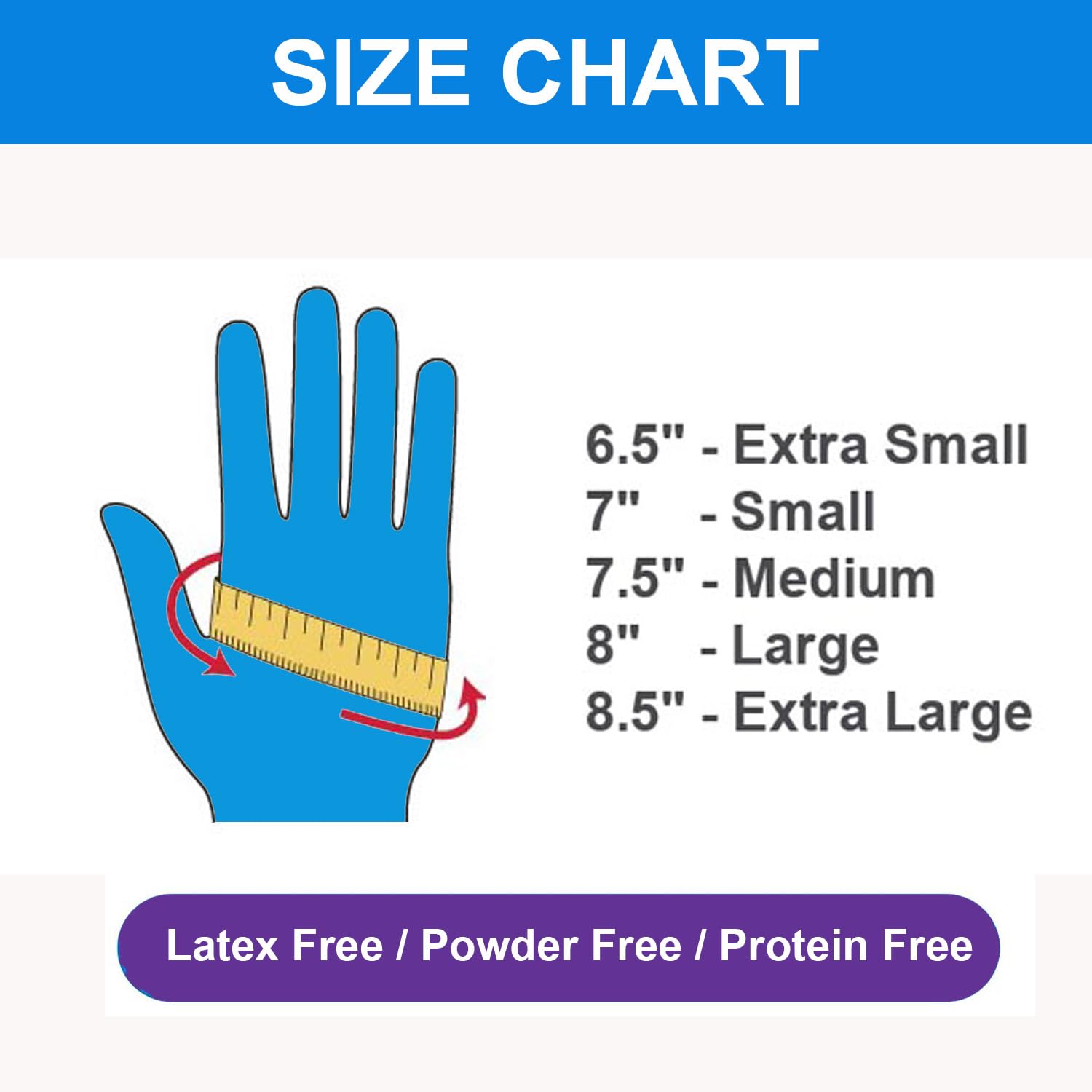 Disposable Nitrile Gloves with Finger tip textured Grip Resistant to Chemical, Acid, Oil, 4 Mil Thickness (100, Large)