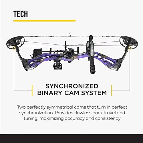 Diamond Archery Edge 320 70lbs Compound Bow, Right Hand, Purple Blaze