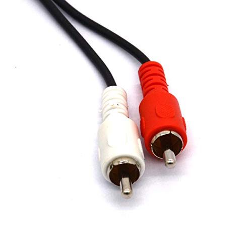 GLHONG 5 Pin Midi to RCA Cable, 5-Pin Din Male to 2 RCA Phono Male Plugs Audio Lead Cord for Bang & Olufsen, Naim, Quad, Stereo Systems
