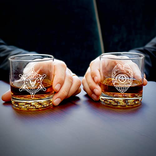 HomeWetBar Correctional Officer Badge Personalized Buckman Glass Corrections Officer Gift