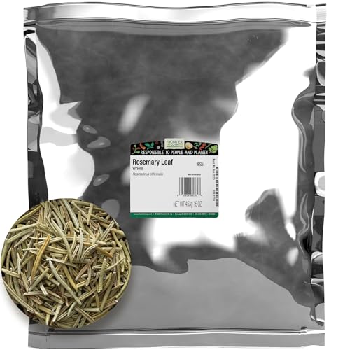 Frontier Co-op Fancy Rosemary Leaf, Whole, 1-Pound Bulk, Pungent, Herbaceous, Fresh Earthy Taste & Aroma, Kosher