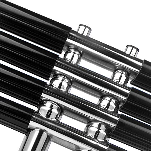 XinKunmarine 4 Step Boat Ladder,304 Stainless Steel Pontoon Boat Dive Ladder,Telescoping Ladder for Marine Boat,Fishing Boat,Yacht(4 Step)
