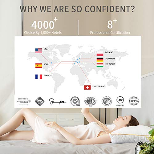 NEIPOTA Pillows Standard Size Set of 2, Hotel Collection Side Sleeper Pillow 20" x 26", Firm Standard Pillows for Sleeping 2 Pack, Cooling and Fluffy Down Alternative Fiber Bed Pillows & Positioners