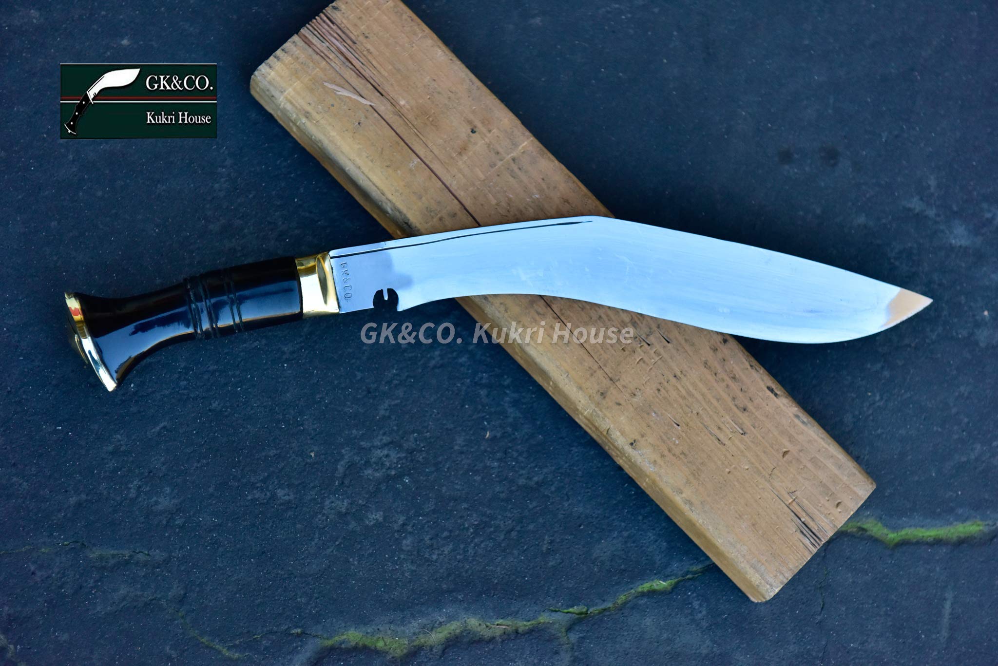 GK&CO. Kukri House Official Issued - Genuine Kukri/Khukuri - 13-inches Blade Service No.1 Highly Polished Knife - Handmade in Nepal…..