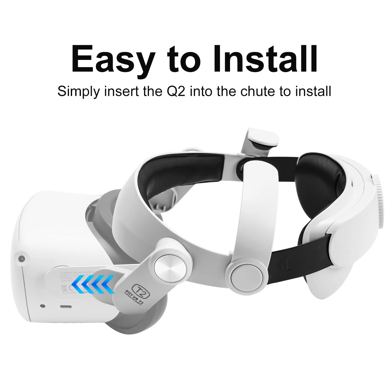 IQIKU Head Strap for Oculus Quest 2,Replacement Elite Headband, Foldable, Adjustable and Lightweight Quest 2 Accessory