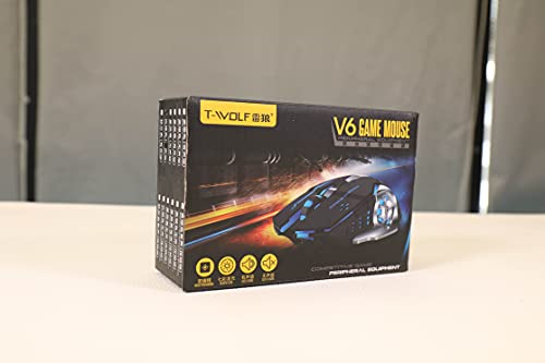 Ergonomic Chromatic Wired Gaming Optical Mouse for PC Gamer & It's A 6 Buttons Mouse Which is Also Good for Office Use, 6 Buttons Features is A Perfect Match for Online & Offline Gaming Experience