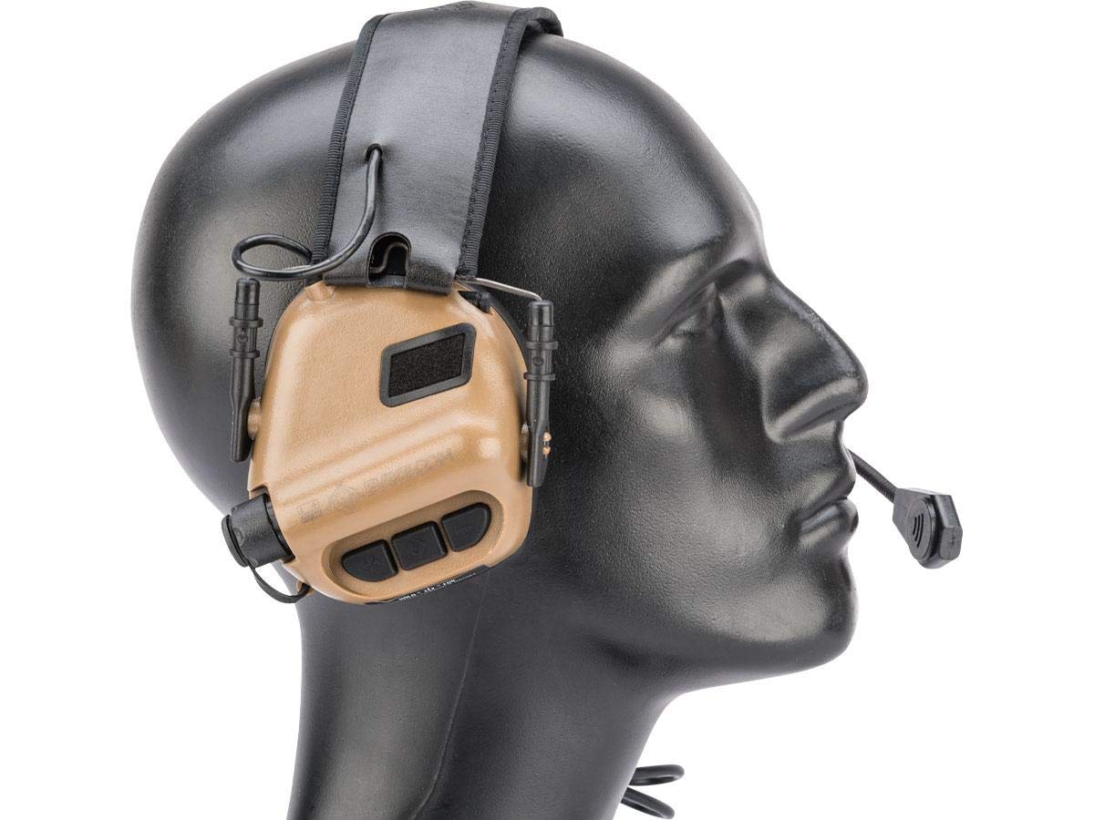 Evike Earmor M32 Electronic Sound Amplifying Hearing Protector (Color: Coyote Brown)