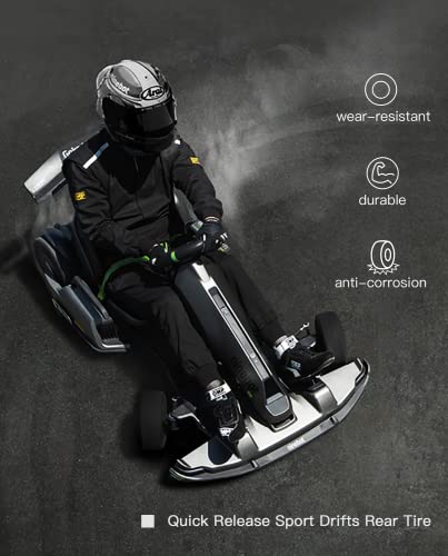 stio Electric GoKart Pro and Gokart Bundle Rear Tire Kit Compatible with Ninebot by Segway Go Kart PRO,Gokart(with Ninebot S Max), S-MAX Quick Release Sports Drift Tires Original Accessories (2PCS)