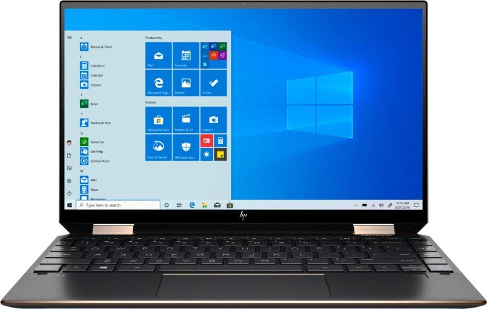 HP Spectre x360 GEM Cut 13.3" FHD Touch Laptop, Intel i7-1065G7, 16GB RAM, 1TB SSD, Bang & Olufsen, Fingerprint Reader, Stylus, Nightfall Black, Win 10 Pro, 64GB TechWarehouse Flash Drive