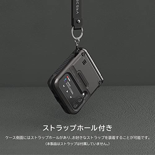 VRS DESIGN Terra Guard Active for Galaxy Z Flip 4 5G (2022), Premium Durable Semi-Auto Hinge Protective Case with Multi-Clip