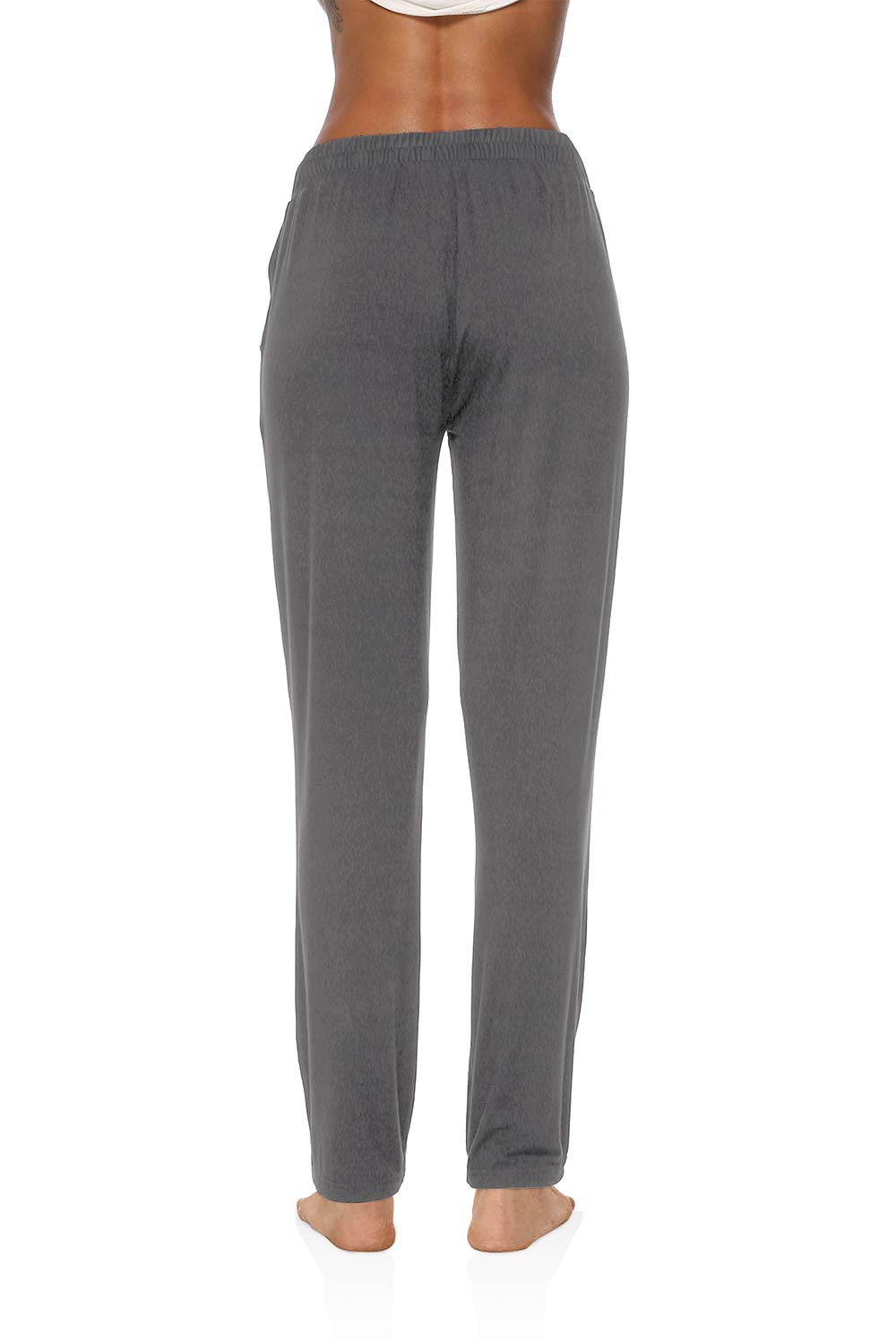 DIBAOLONG Womens Yoga Pants Wide Leg Comfy Drawstring Loose Straight Lounge Running Workout Legging Dark Gray S