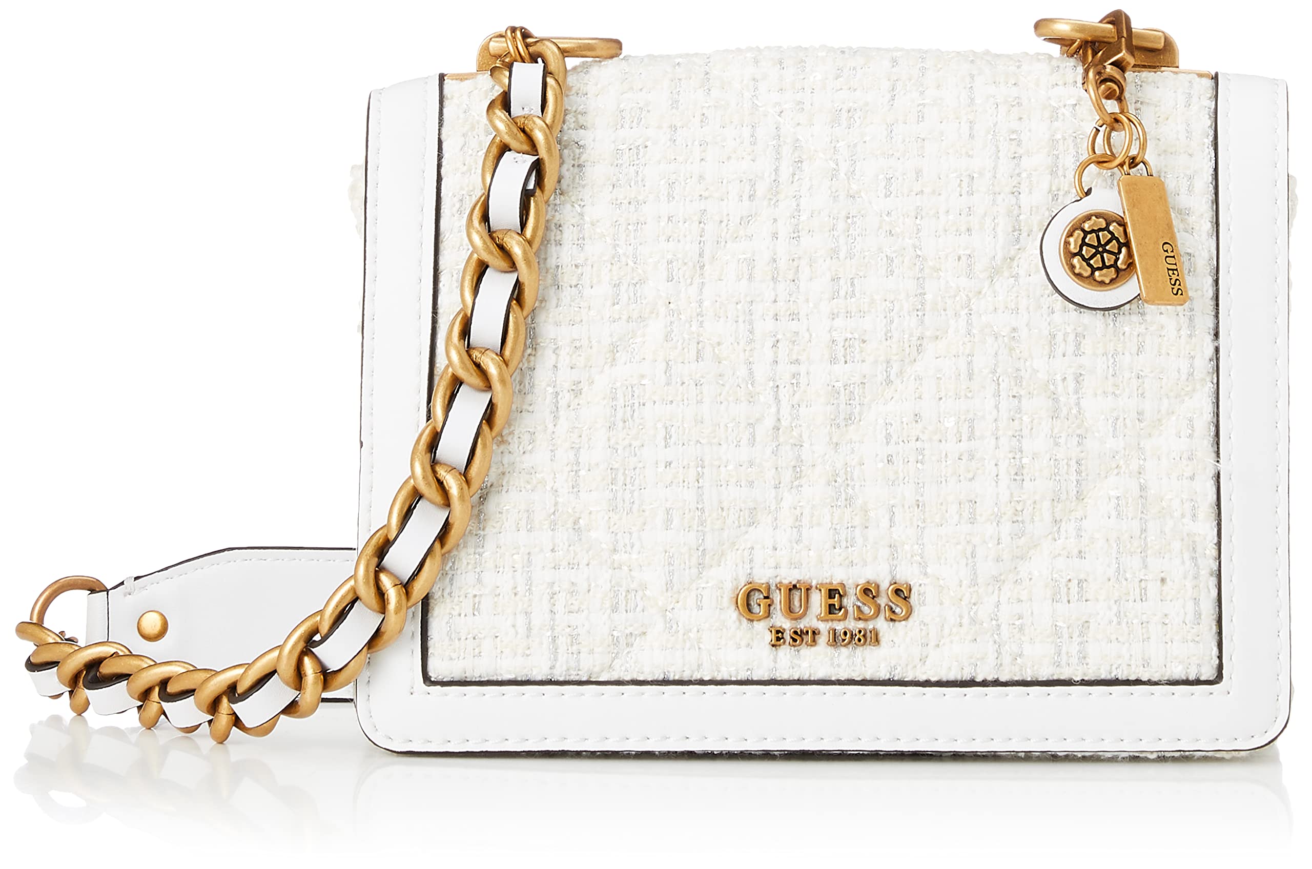 Guess ABEY CROSSBODY FLAP Women's Bag, White