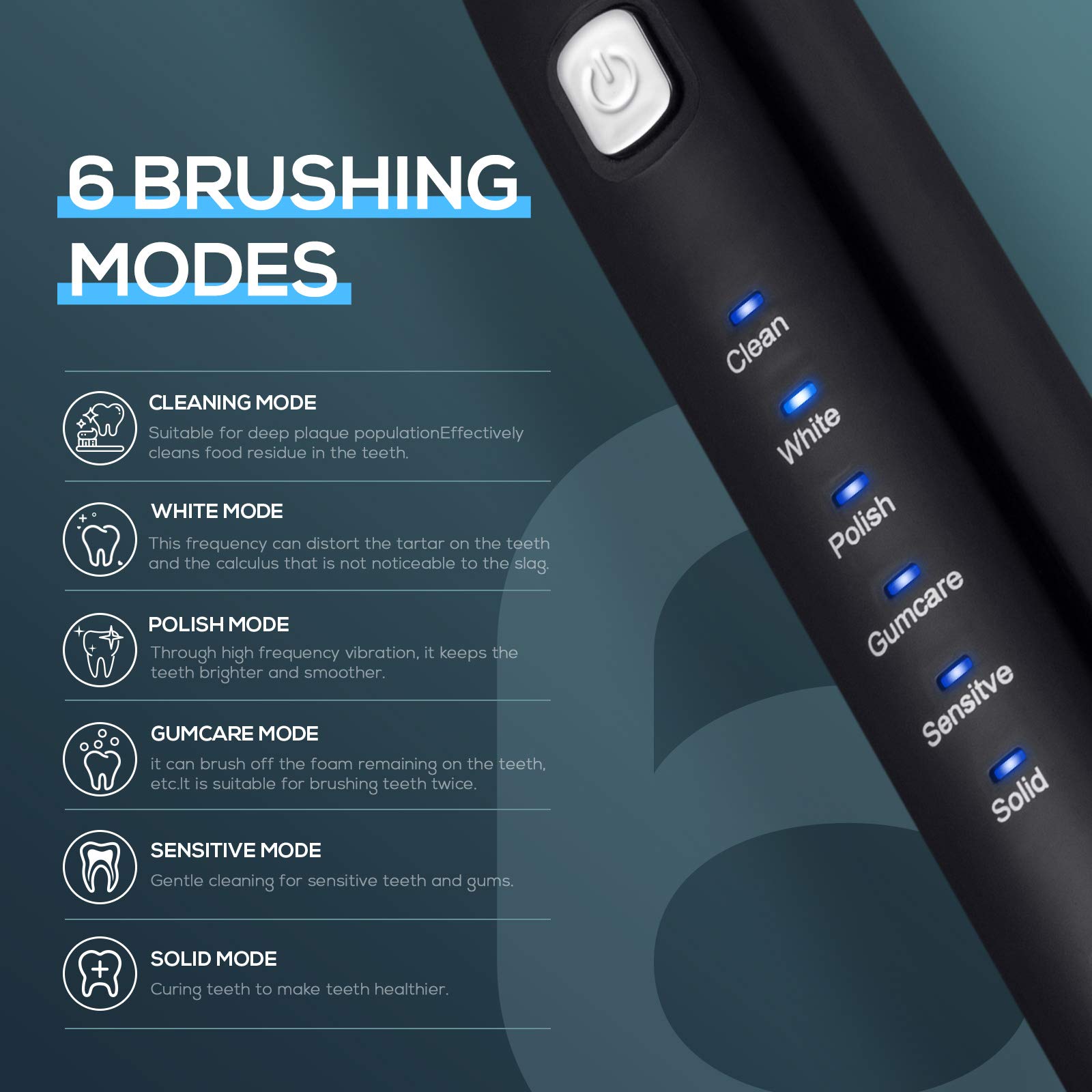 MBVBN Electric Toothbrush, Adult Rechargeable Toothbrush