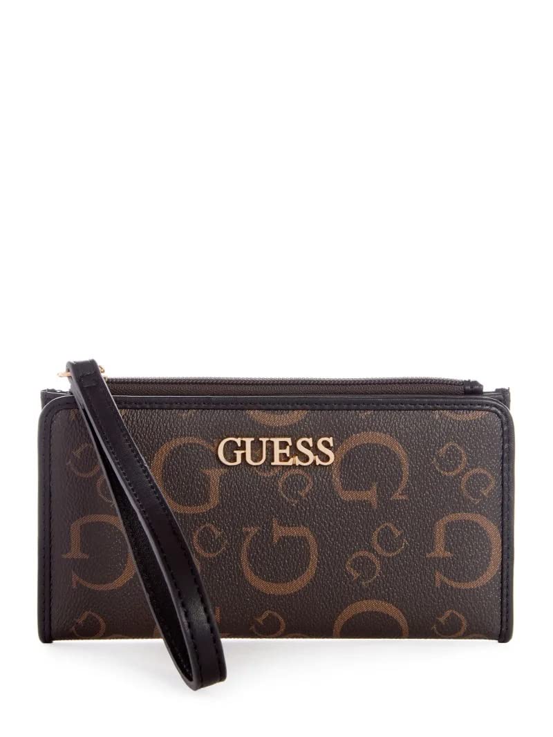 GUESS Factory Women's Evie Logo Multi Organizer Wallet Natural
