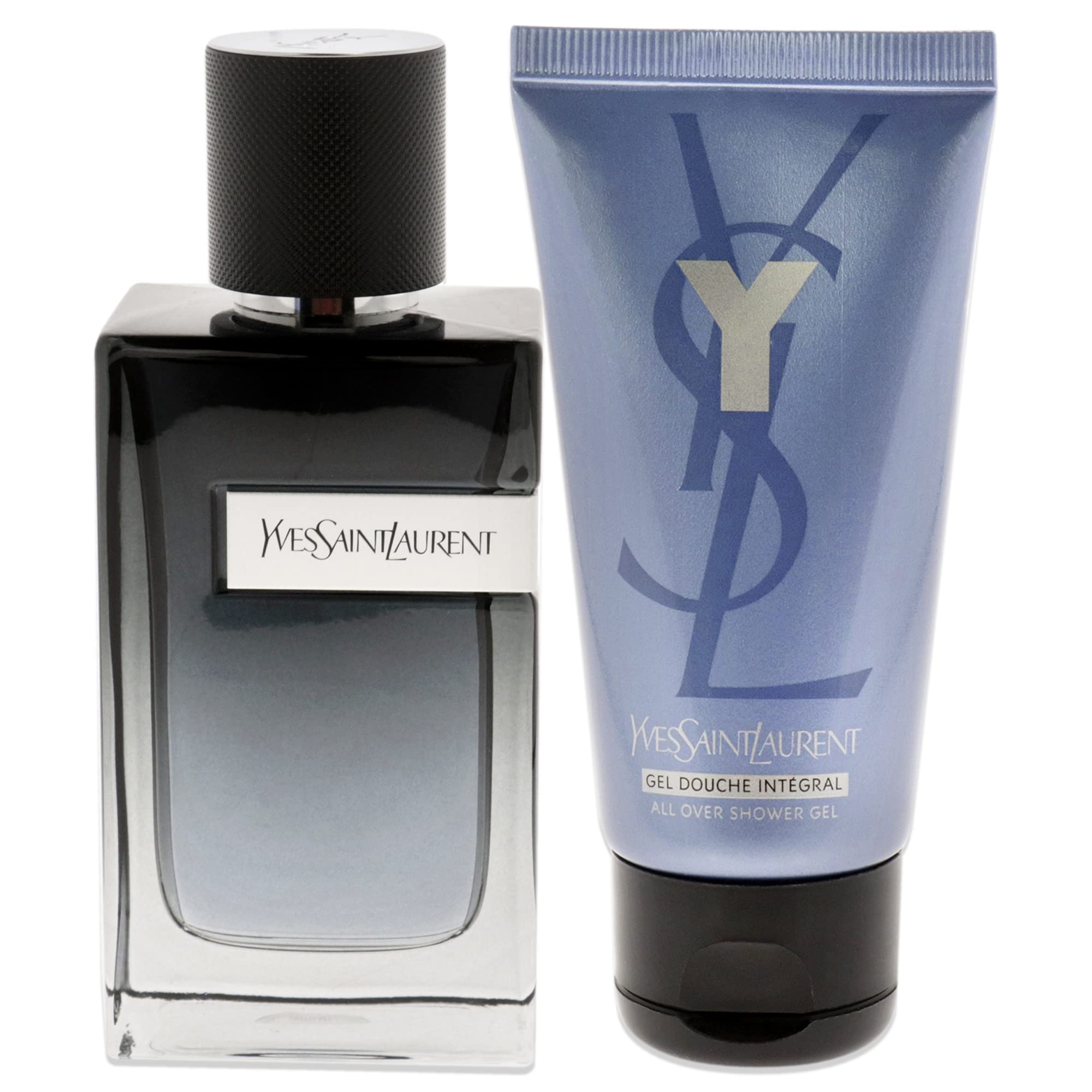 Yves Saint Laurent Y Men 3.3oz EDP Spray, 1.6oz All Over Shower Gel 2 Pc Gift Set