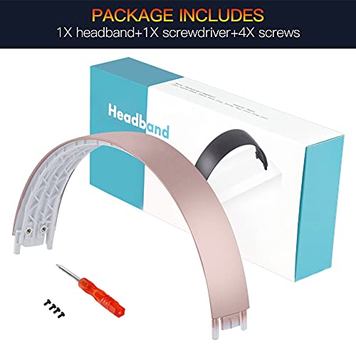 Solo 3 Headband Replacement Parts, OEM Quality Solo 2 Headband Accessories Replacement for Beats by Dre Solo3 Wireless/A1796 Solo2 Wired/Wireless(B0518/B0534) On-Ear Headphones (Rose Gold)