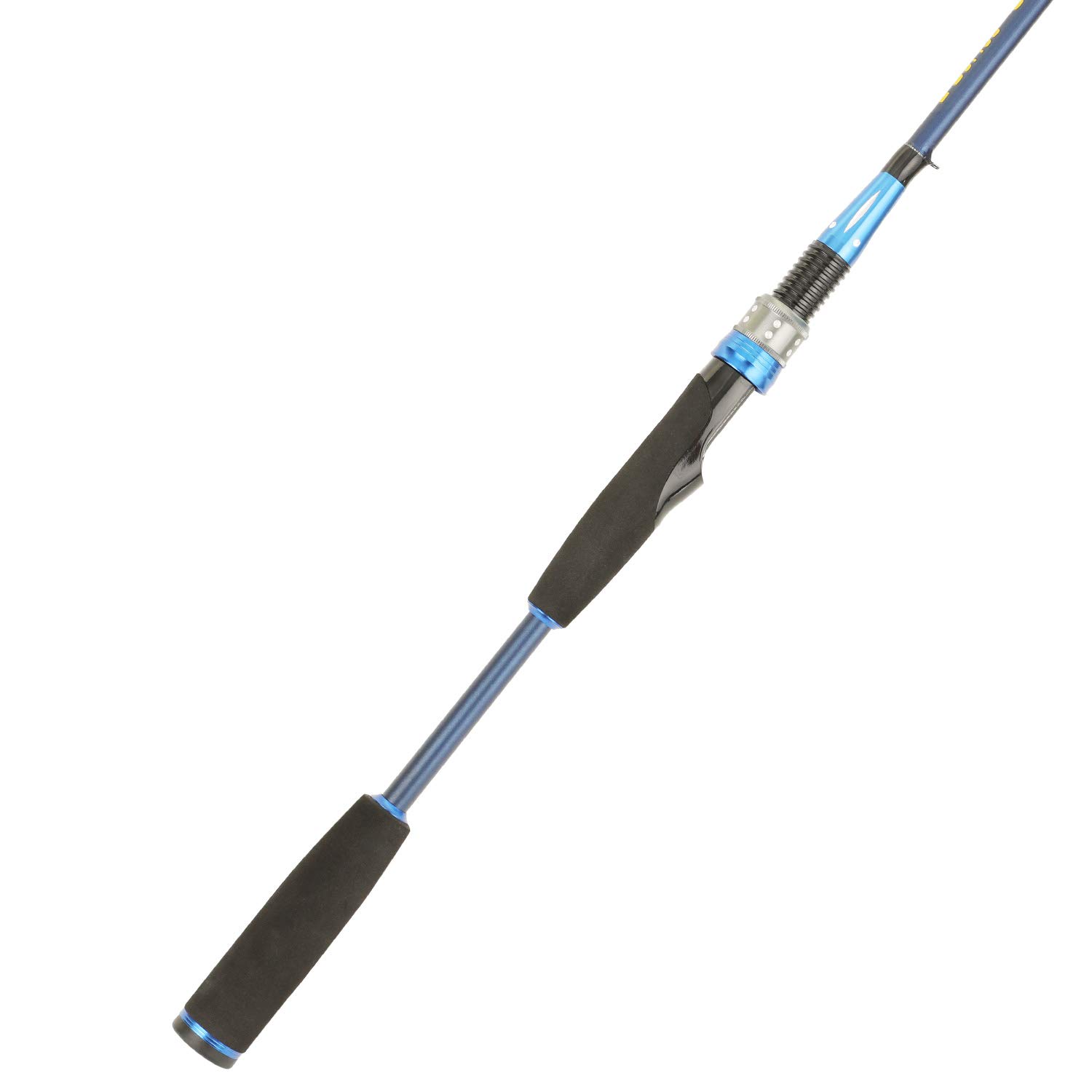 ENTSPORT 2-Piece Spinning Rod Graphite Portable Spinning Fishing Rod Inshore Spinning Pole Freshwater Spin Rod (8-20-Pound Test) 7' Medium Heavy