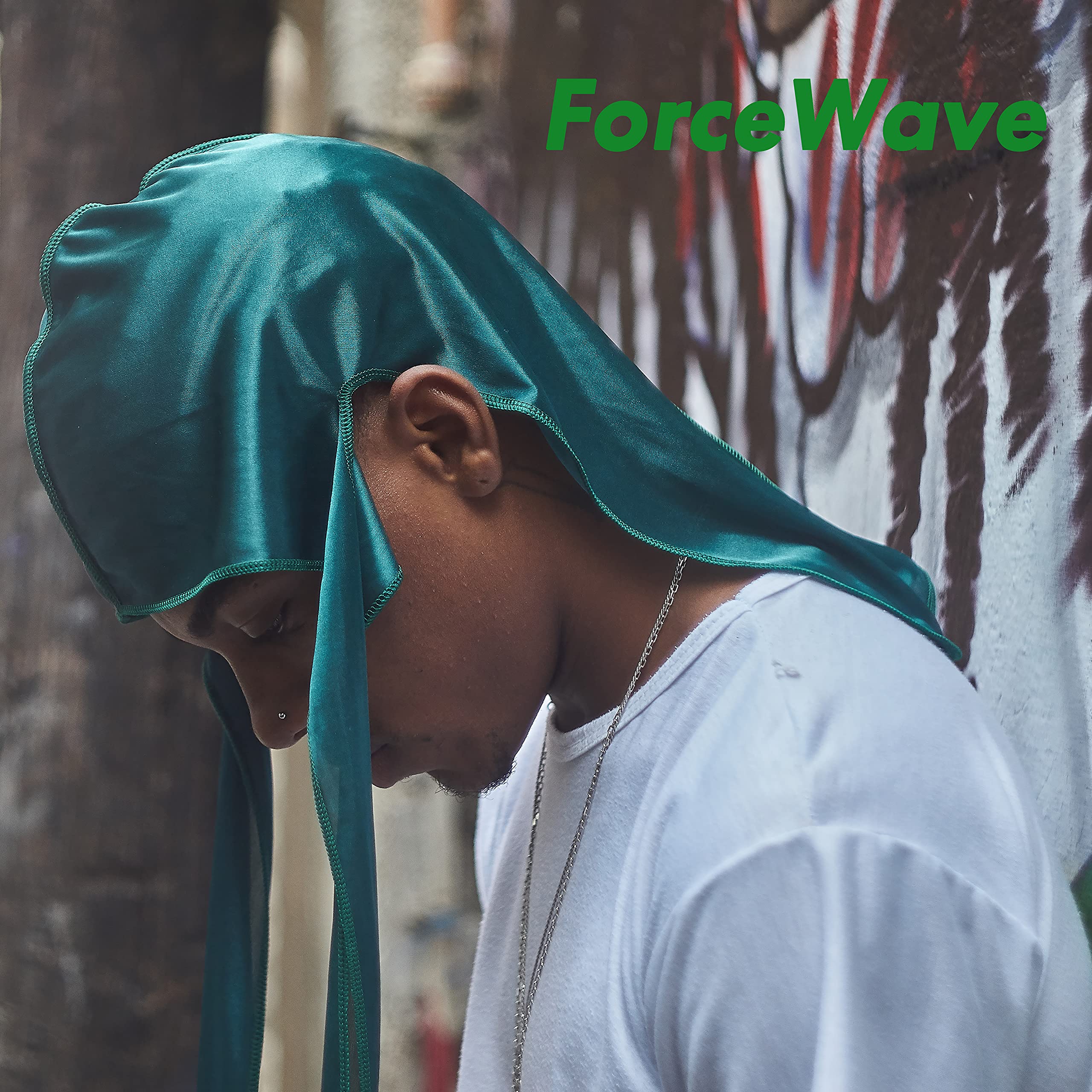 ForceWave 10 Pieces Silky Durags Long Tail for Women Men Satin Durag 360 wave,Dorag, 10 Colors