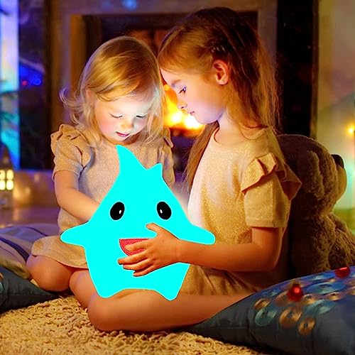 Wahahay Fluorescent Plush Toy, Glow in The Dark Plush,Happy Star Stuffed Doll,All Star Collection Star Man Stuffed Plush
