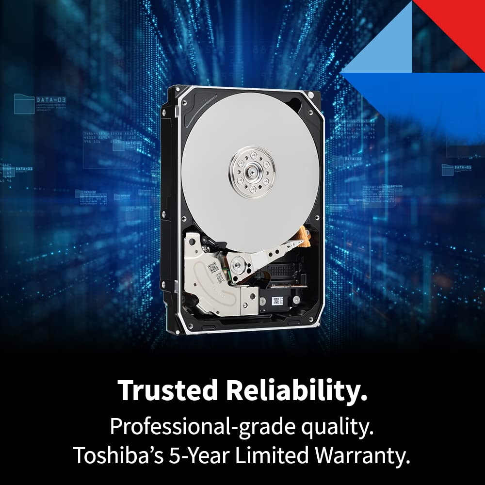 Toshiba X300 PRO 4TB High Workload Performance for Creative Professionals 3.5-Inch Internal Hard Drive – Up to 300 TB/Year Workload Rate CMR SATA 6 GB/s 7200 RPM 256 MB Cache - HDWR440XZSTB