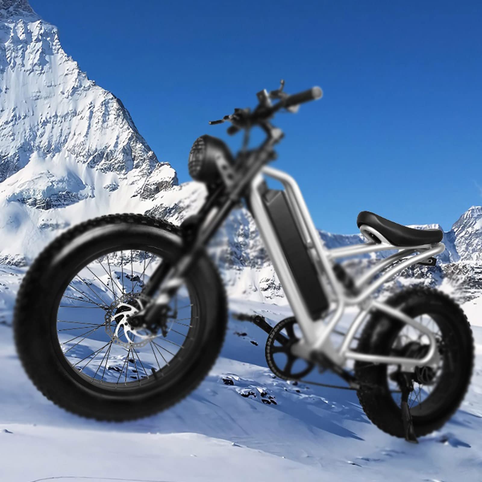 HESNDddzxc Electric Bicycle 20 Inch Electric Bicycle Variable Speed Off-Road Booster with Removable Electric Mountain Bike