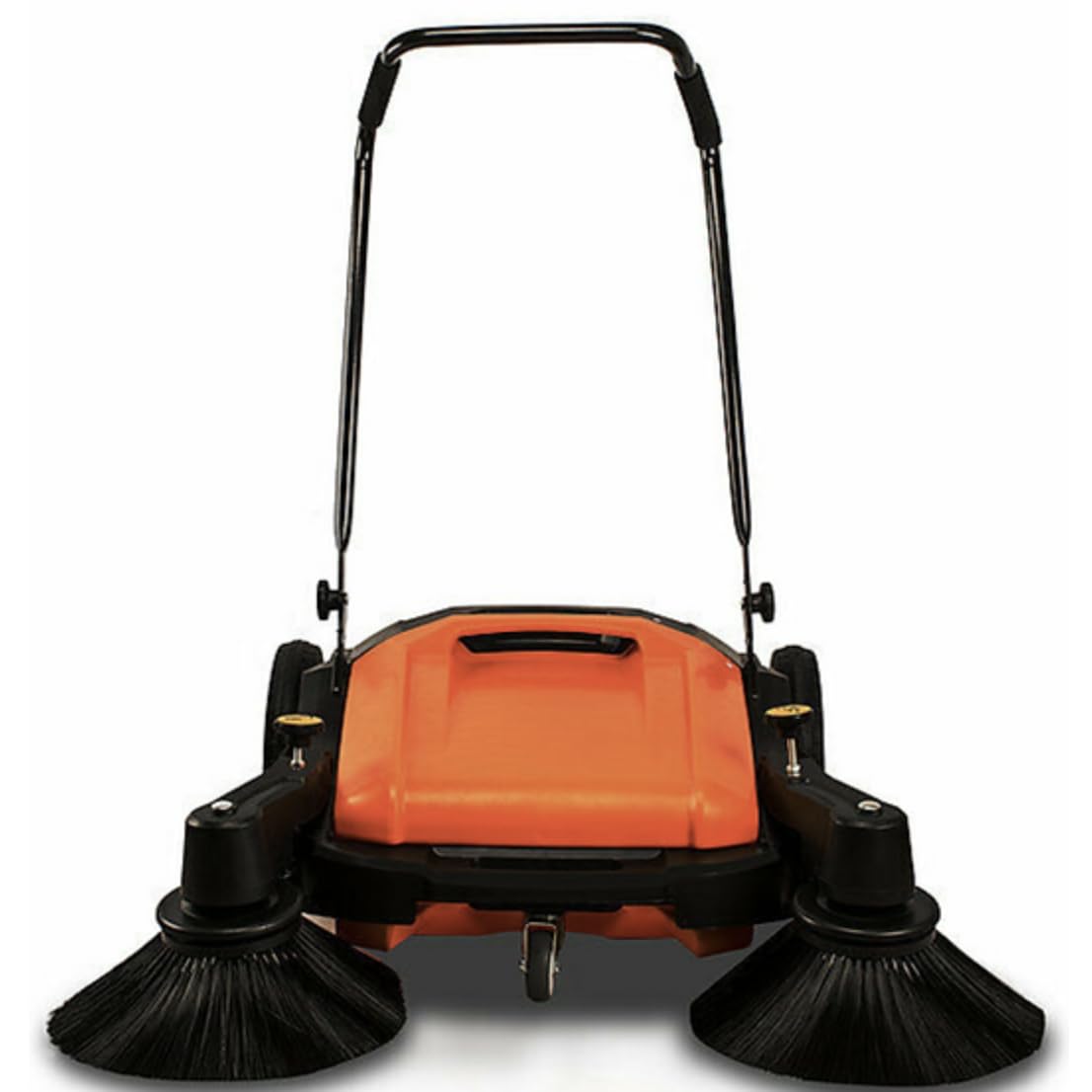 Industrial Floor Sweeper with Triple Brooms, 39 inch Outdoor and Indoor Sweeper