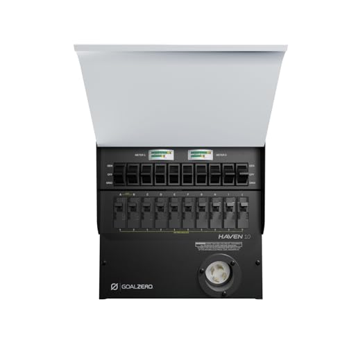 Goal Zero Haven 10 β Compatible w/Yeti 4000 PRO Portable Power Station for Efficient Power Management & Home Backup During Outages β Connects up to 10 Essential Circuits, Max Power of 7,500 W