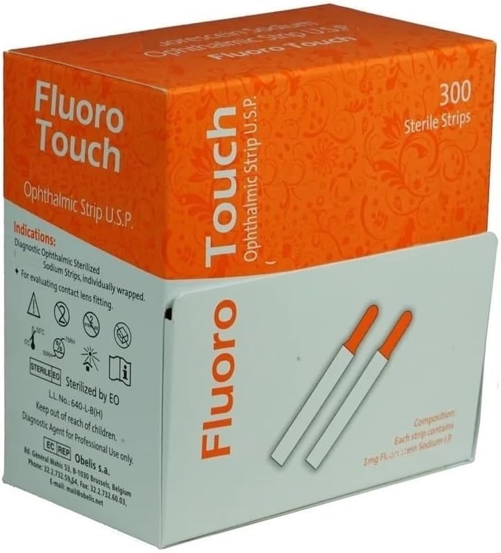 Ophthalmic Fluoro Touch Strips - Pack of 300 Strips