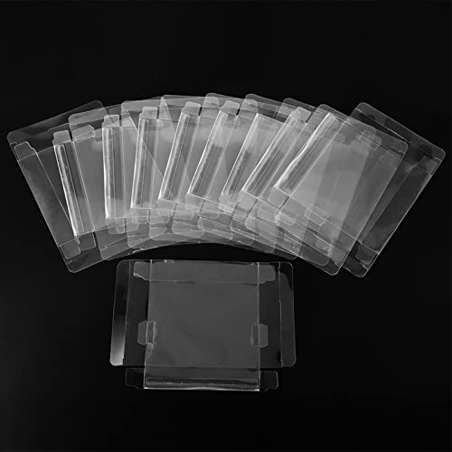 KOSDFOGE 10pcs Transparent Cartridge Cover Protector Case for Nintendo Game Boy GBA Boxed Game